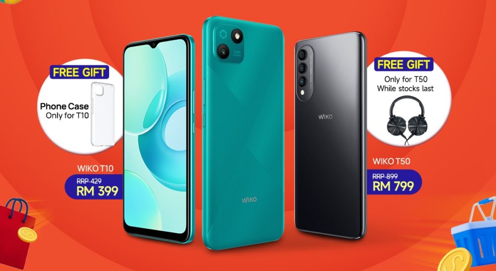 Wiko T10 dan Wiko T50 akan ditawarkan pada harga istimewa pada 25 Ogos ini di Shopee - Mobile Fokus