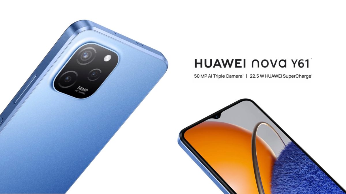 HUAWEI nova Y61 dengan sensor 50MP dan bateri 5,000mAh kini rasmi - Mobile Fokus